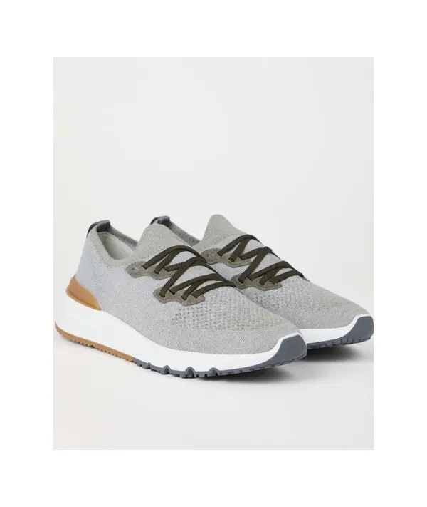 Brunello Cucinelli Knitted Low-top Sneakers