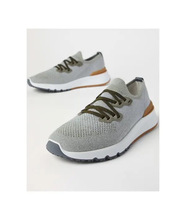 Brunello Cucinelli Knitted Low-top Sneakers