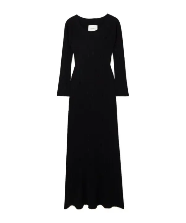 LISA YANG Marvin Ribbed Cashmere Midi Dress