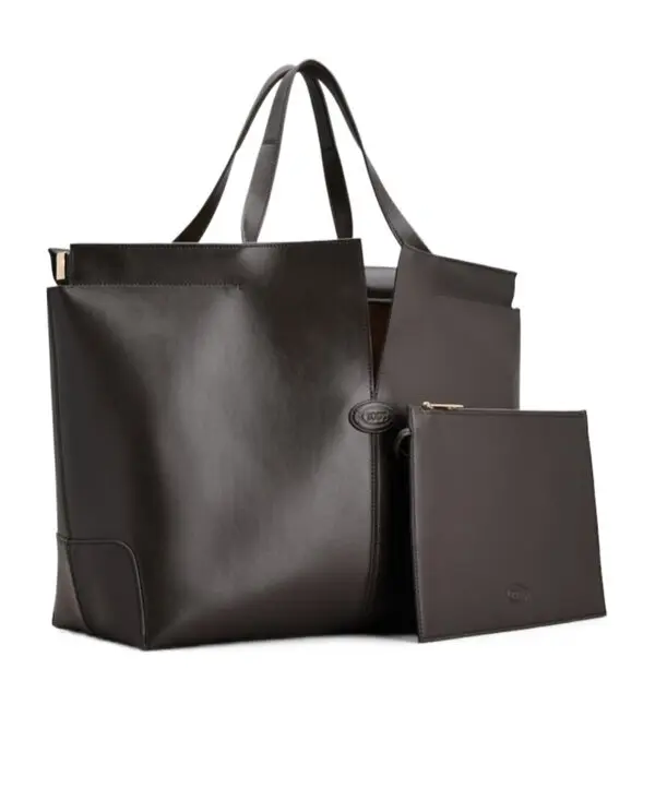 TOD'S Medium Tote Bag With Logo Detail