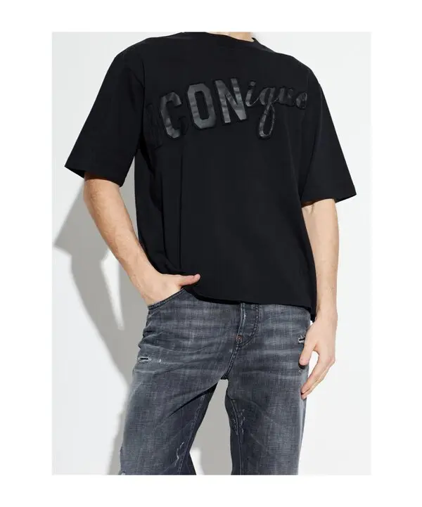 Dsquared2 Logo Patch Crewneck T-shirt