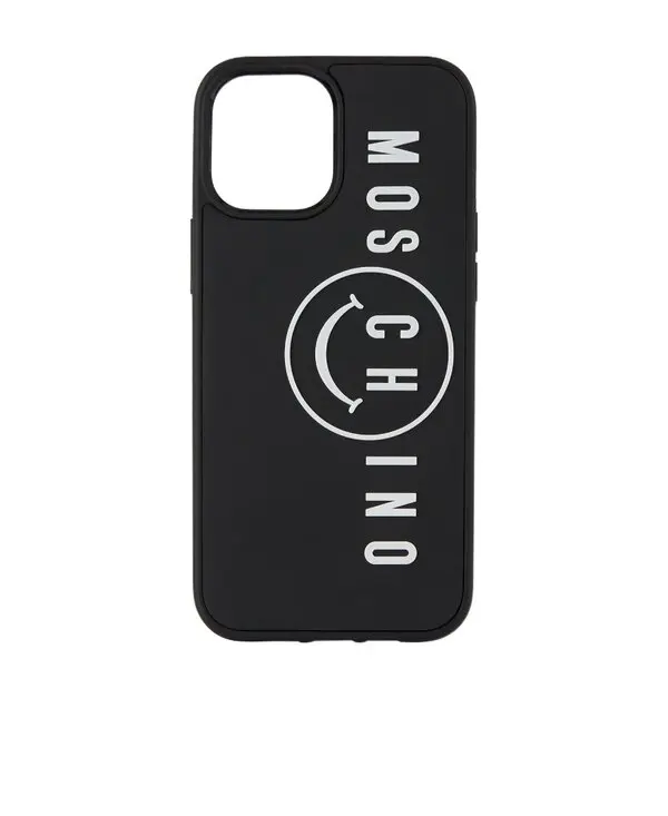 Moschino Logo Iphone 12 Pro Max Mobile Phone Case - Black