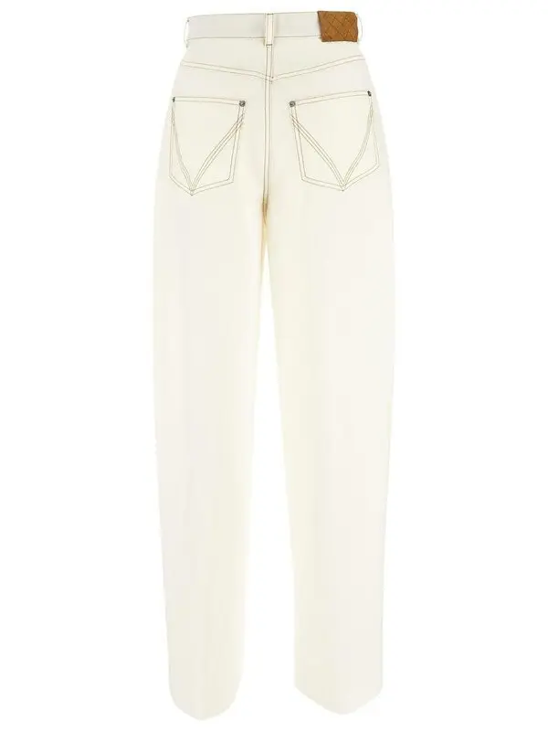 Bottega Veneta Straight Leg Trousers With Belt Loops And Multiple Pockets