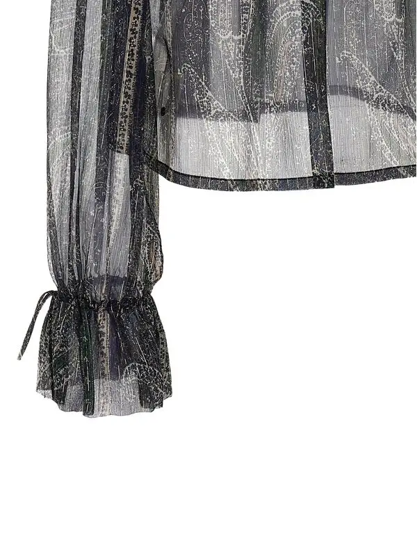 Saint Laurent Off-the-shoulder Ruffled Blouse