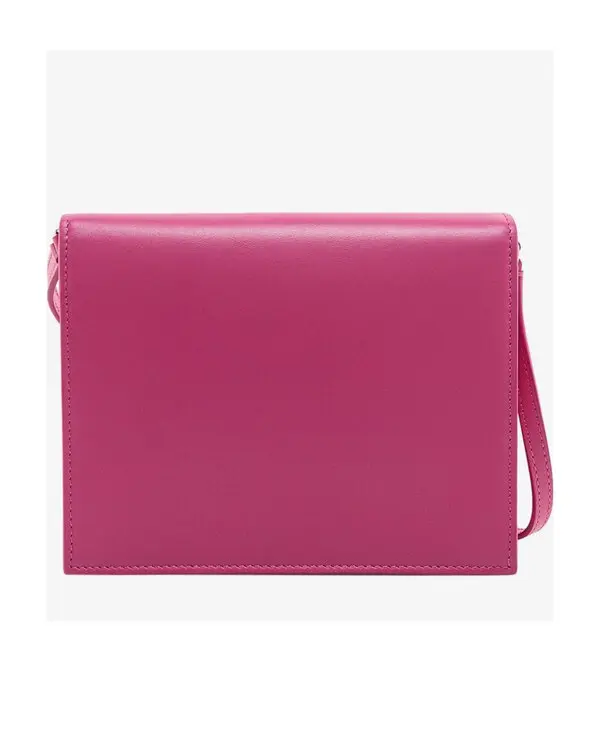 Dolce & Gabbana Logo Embossed Crossbody Bag - Pink
