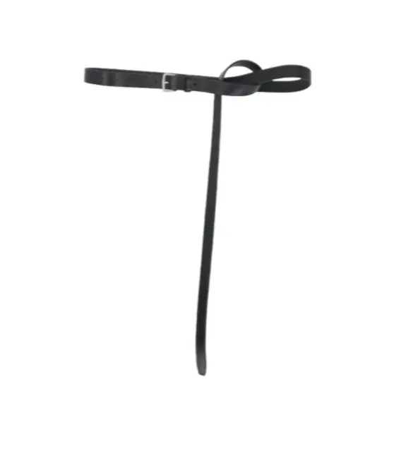 ANN DEMEULEMEESTER Leather Belt - Black