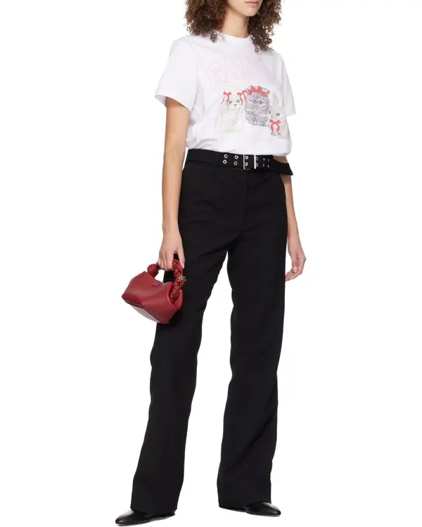 GANNI Belted Trousers