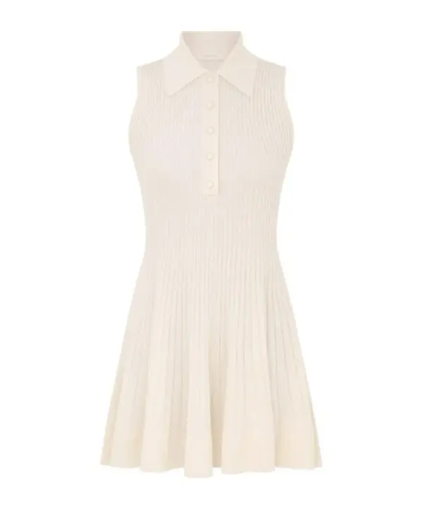 Zimmermann Ribbed Polo Mini Dress