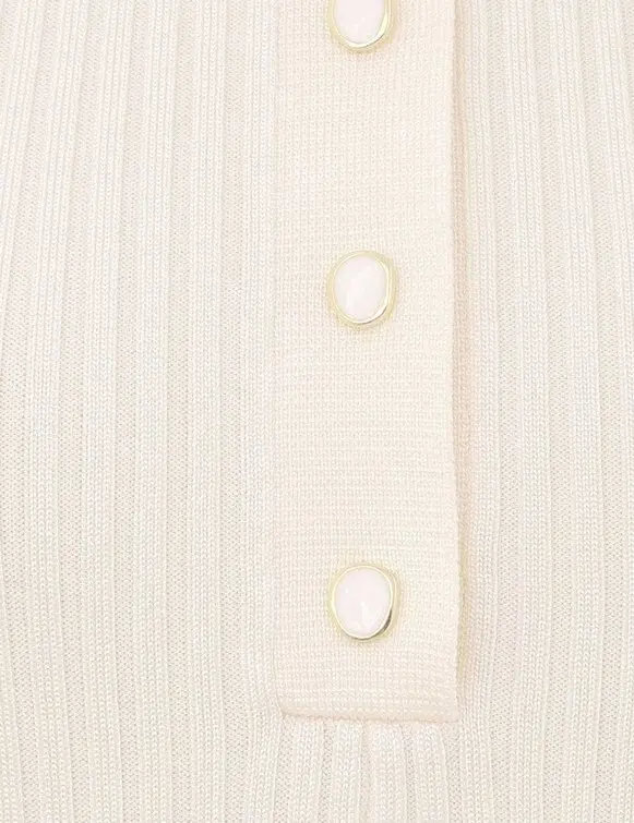 Zimmermann Ribbed Polo Mini Dress