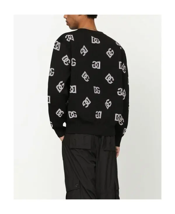 Dolce & Gabbana Dg Monogram Jacquard Crewneck Jumper
