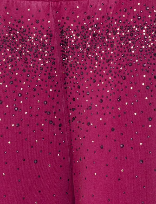 Liu Jo Embellished Straight Leg Trousers - Red