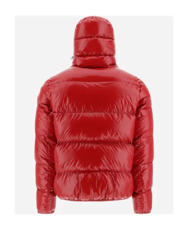 Herno Logo Patch Zip-up Padded Jacket - Red