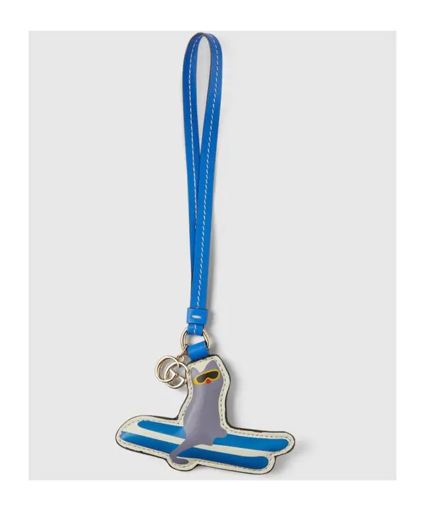 Gucci Bear-shaped Bag Charm - Blue