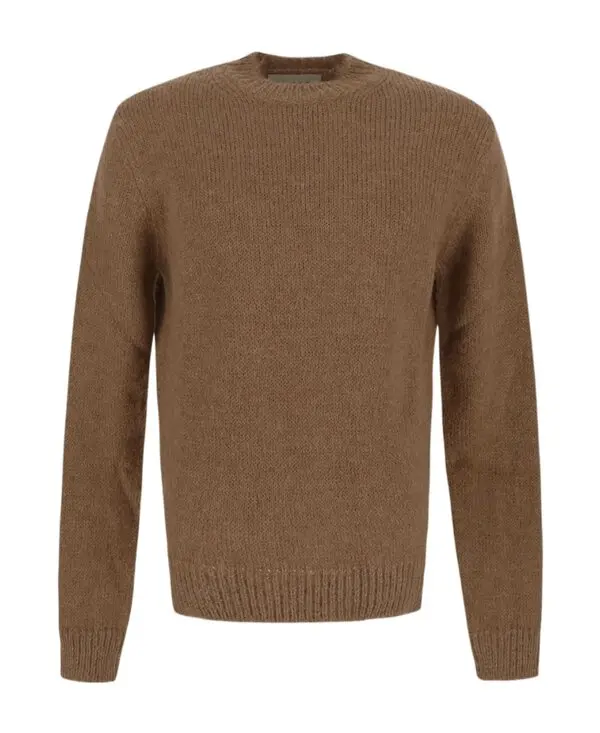 JIL SANDER Crewneck Ribbed Hem Jumper - Green