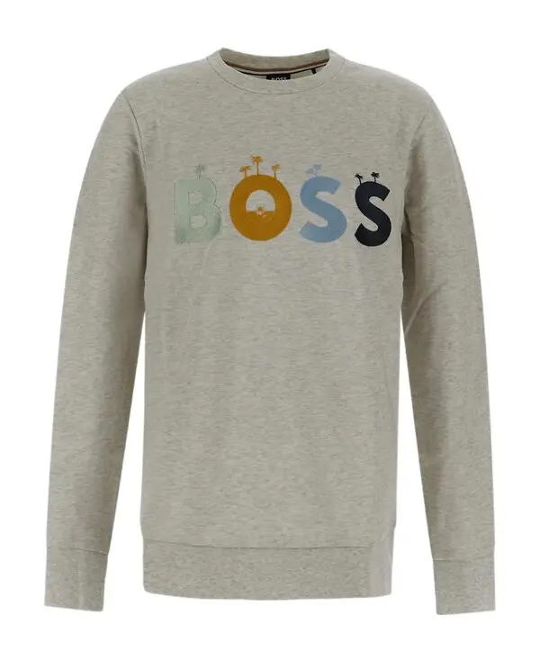 Hugo Boss Embroidered Logo Pullover Sweatshirt