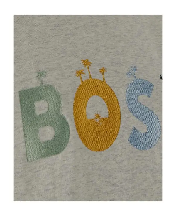 Hugo Boss Embroidered Logo Pullover Sweatshirt