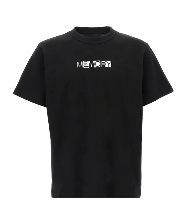 Sacai Slogan-print Crewneck T-shirt