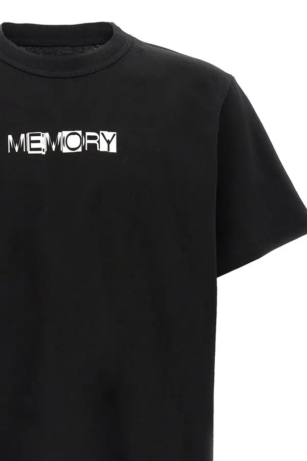 Sacai Slogan-print Crewneck T-shirt