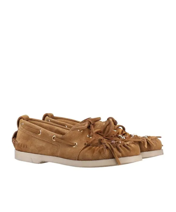 GOLDEN GOOSE Cruise Fringed Loafers - Brown