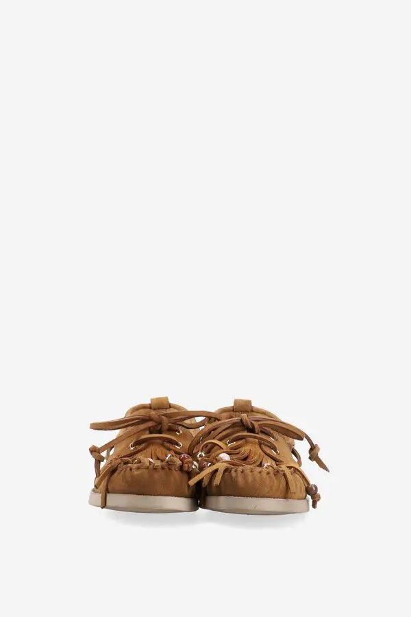 GOLDEN GOOSE Cruise Fringed Loafers - Brown