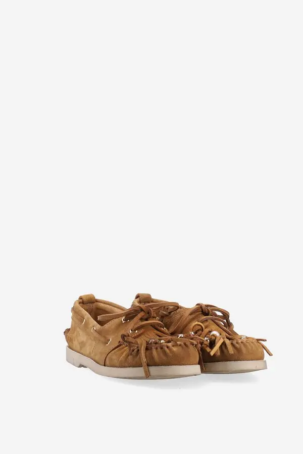 GOLDEN GOOSE Cruise Fringed Loafers - Brown