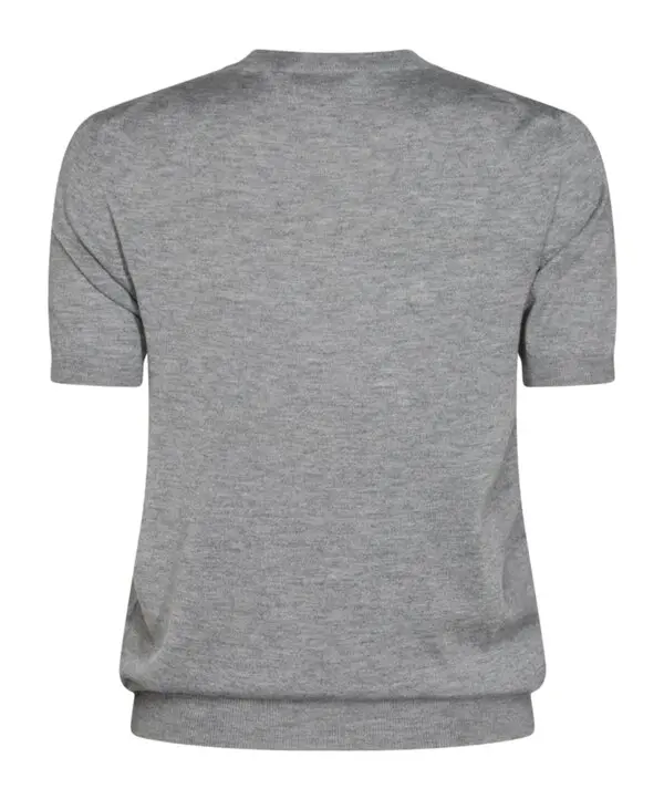 Miu Miu Logo Jacquard Fine-knit Top