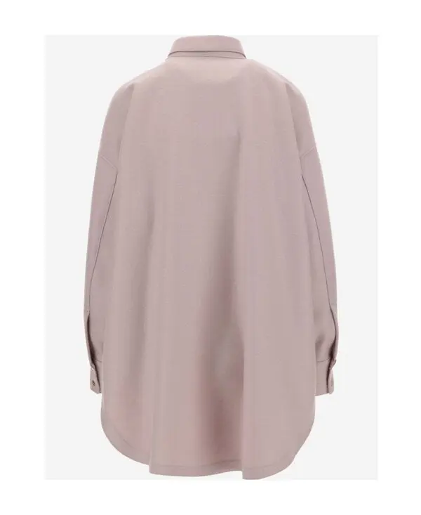 Herno Felted-finish Buttoned Long Shirt