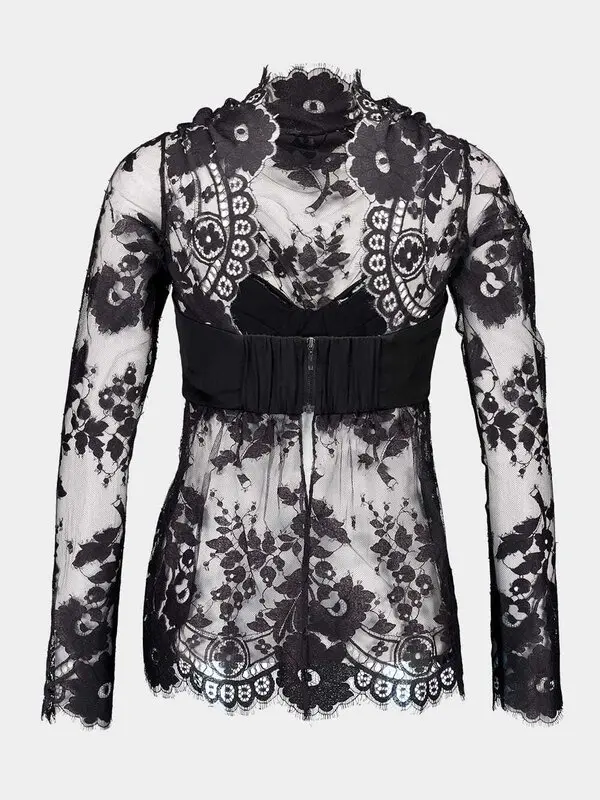 Zimmermann Lace Corset Bodice With Bow Detail