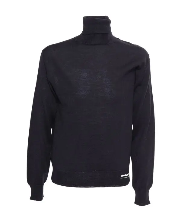 Dsquared2 Logo Print Roll Neck Jumper