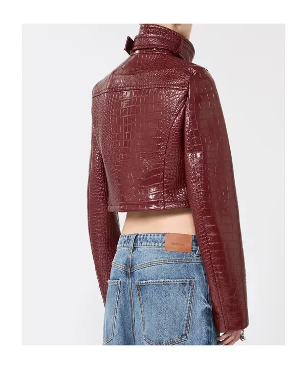 Sportmax Sultano Cropped Jacket - Brown