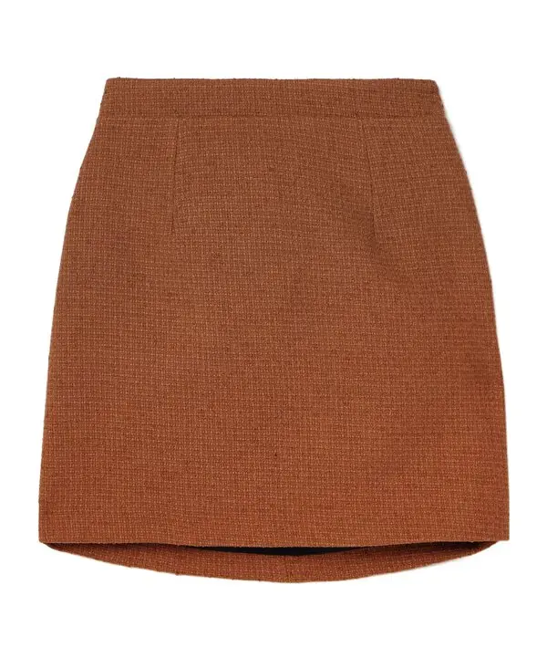 PATOU Mid-rise Mini Skirt - Brown