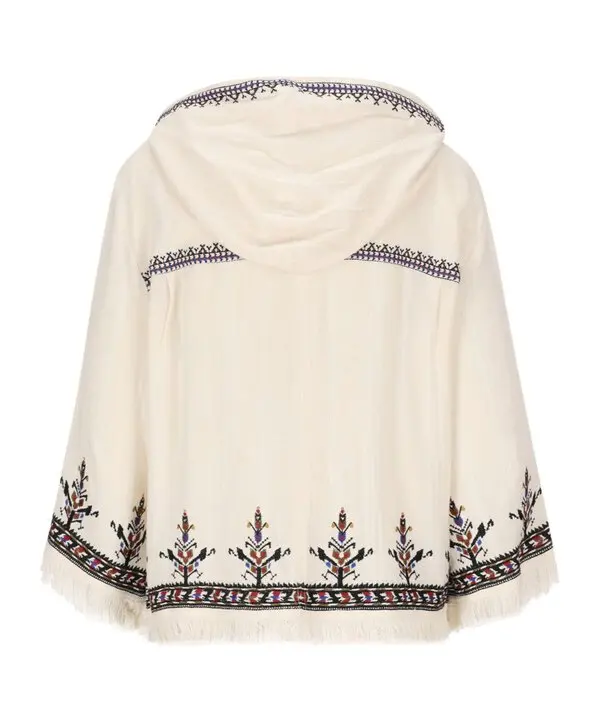 Isabel Marant Étoile Embroidered Fringed Hoodie