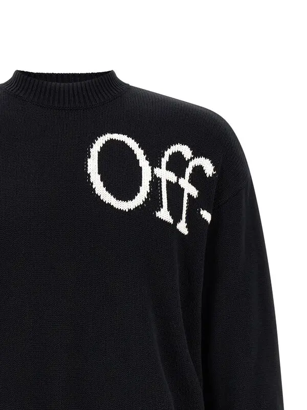 Off-White Logo Detailed Knitted Sweater