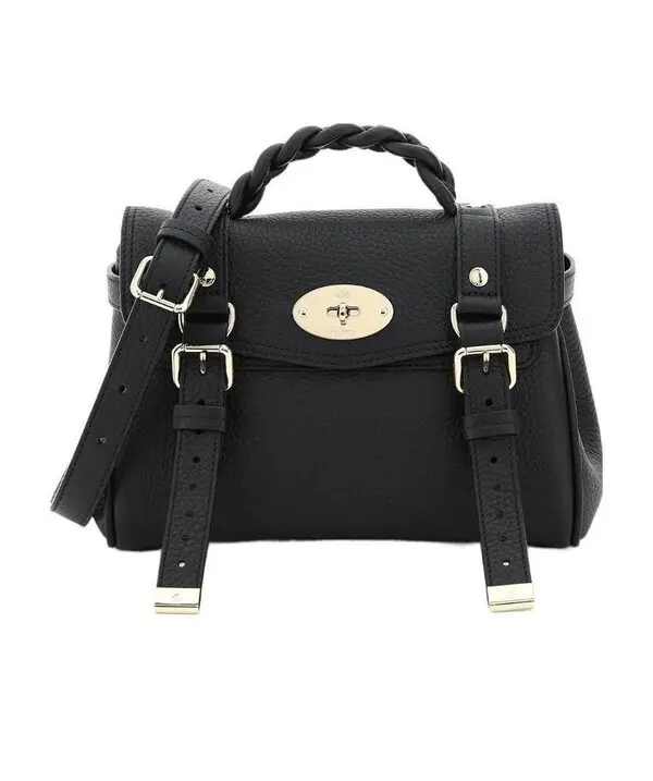 Mulberry Alexa Buckled Mini Crossbody Bag - Black