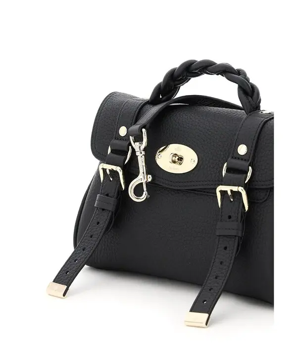 Mulberry Alexa Buckled Mini Crossbody Bag - Black