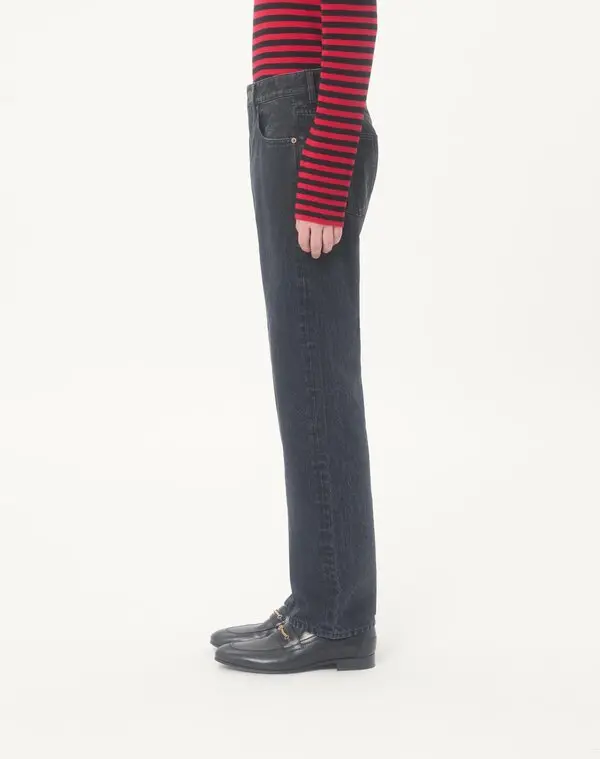 Valentino Garavani Logo Patch Regular Fit Jeans