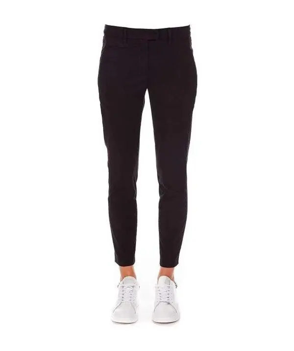 DONDUP Straight Leg Casual Pants - Black