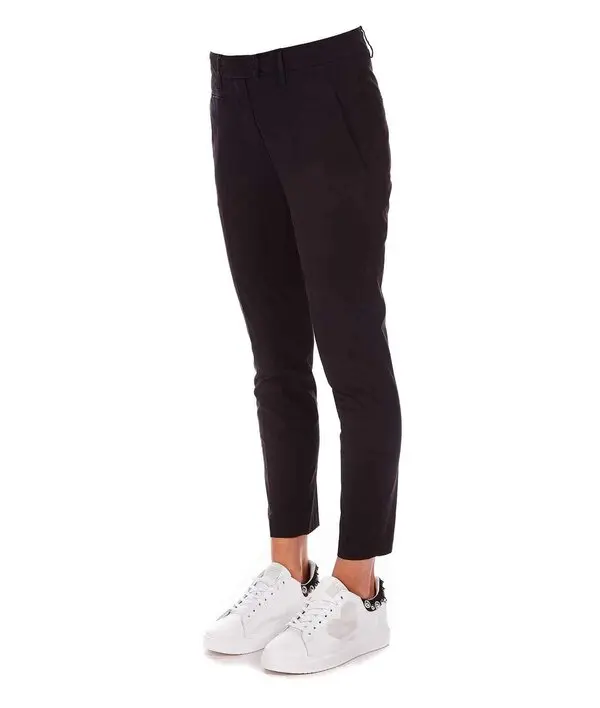 DONDUP Straight Leg Casual Pants - Black