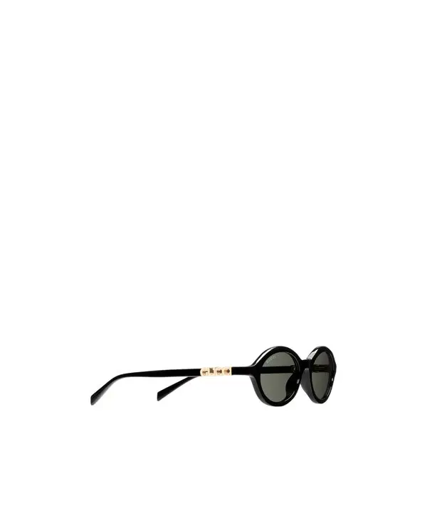 Gucci Oval Frame Sunglasses - Black