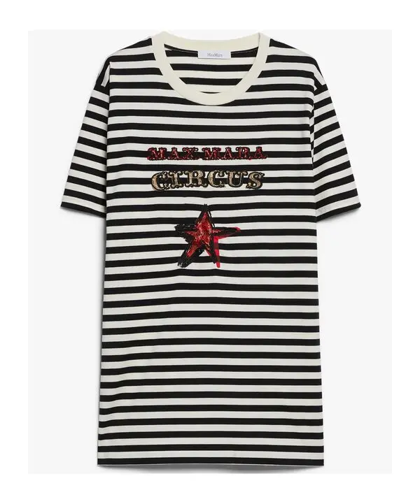 Max Mara Striped Crewneck T-shirt - Vanilla