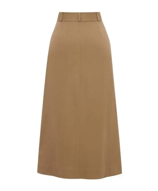 Saint Laurent Button Detailed A-line Skirt