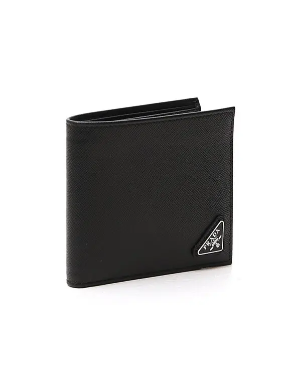 Prada Triangle Logo Bifold Wallet