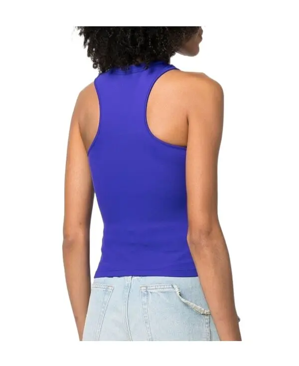 Off-White Asymmetrical Logo Tank Top