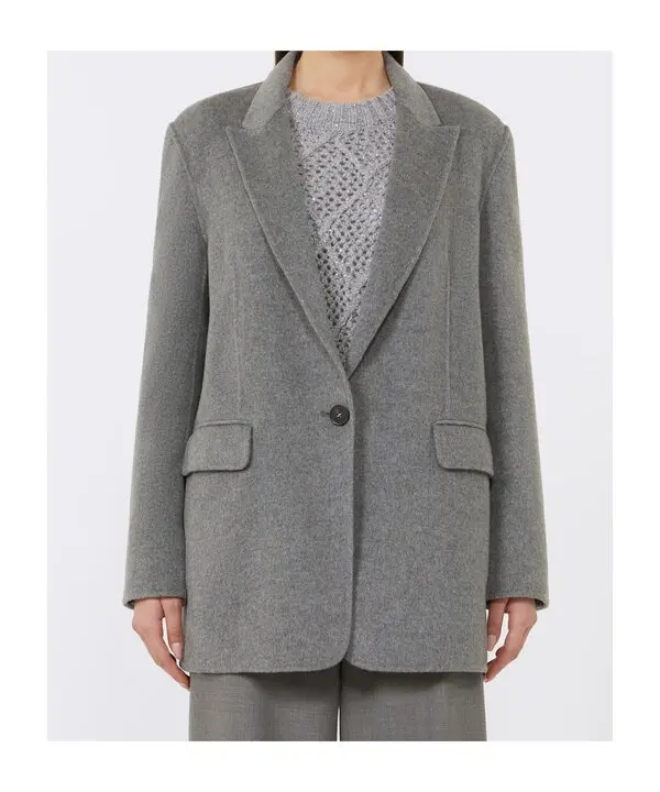Max Mara Wool And Silk Double-cloth Blazer
