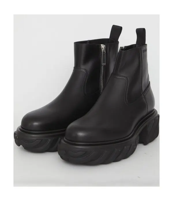 Off-White Tractor Motor Ankle Boots