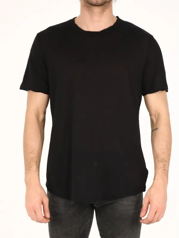 JAMES PERSE Ribbed Crewneck T-shirt