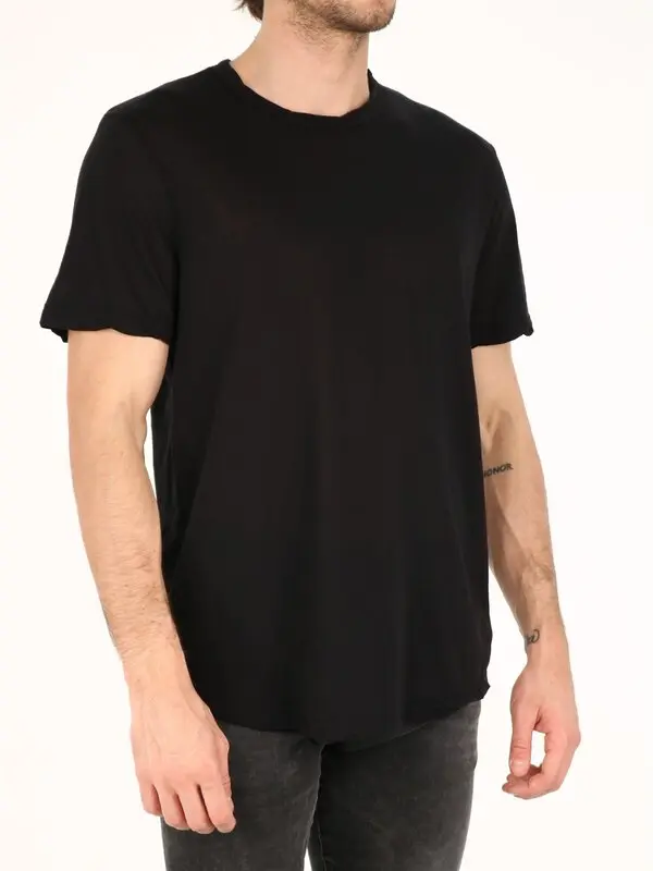 JAMES PERSE Ribbed Crewneck T-shirt