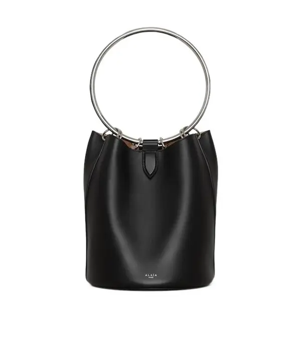 Alaïa Alaa Ring Large Bucket Bag - Black