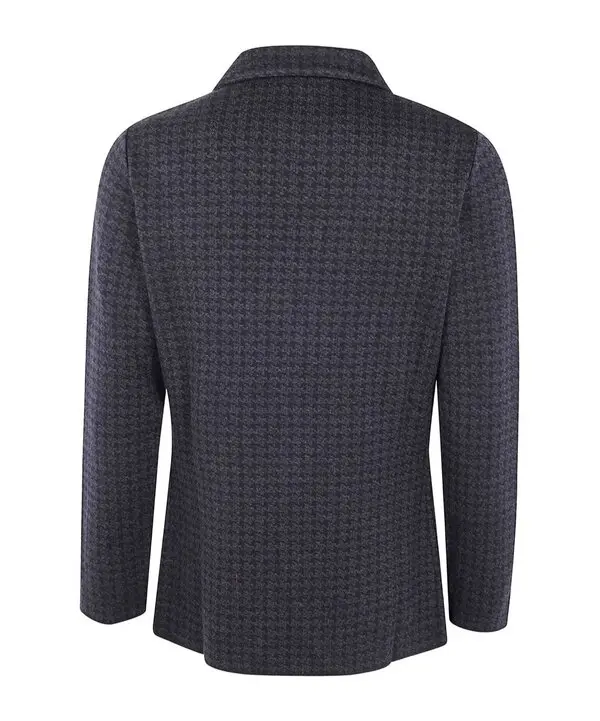 LARDINI Houndstooth Three-button Jacket