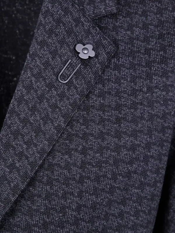 LARDINI Houndstooth Three-button Jacket